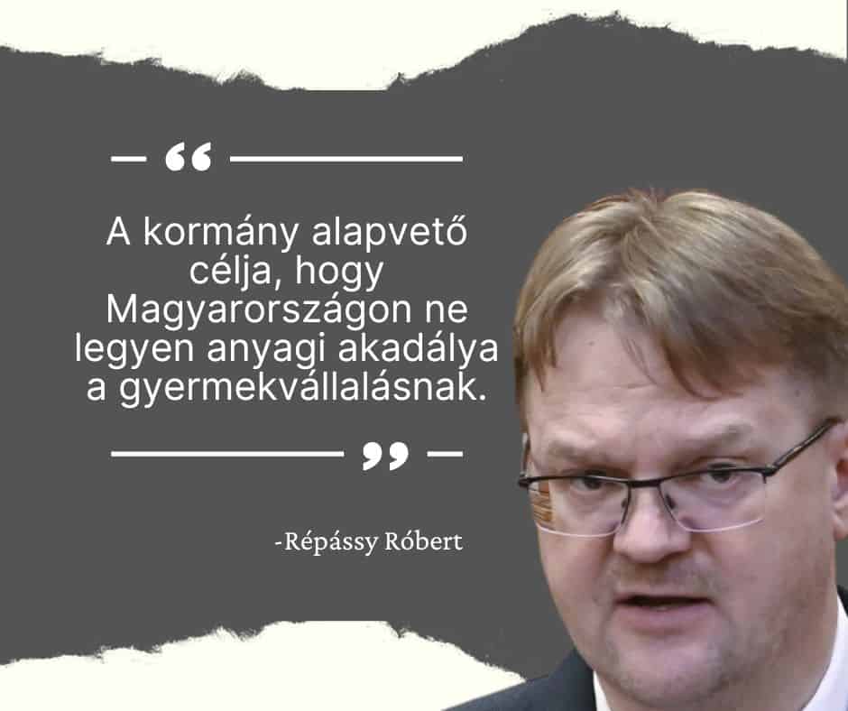 Répássy Róbert: a kormány akarja hogy sok magyar szülessen